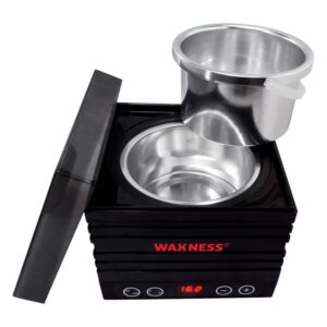 Waxness Natural and Rosin Free Assortment Hard Wax Kit with Black W-CUBE Warmer