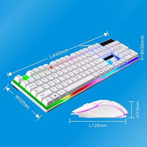 MuYiYi11 Receiver 2Pcs/Set G21B Office Mouse Backlight Wired USB Mechanical Gaming Keyboard Mouse for Office Office Mouse for Home Computer Peripherals