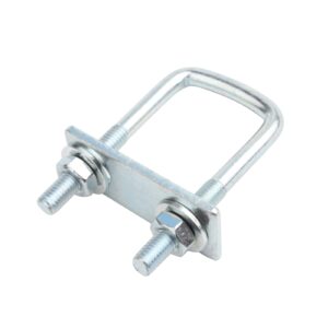 10 Pack Square U-Bolts 1-3/8 inch Inner Width, Galvanized Steel Square Trailer U-Bolts, Square Bend U-Bolts, U Clamps, Adjustable Length: 1-3/8-2-3/8 inch(35-60mm)