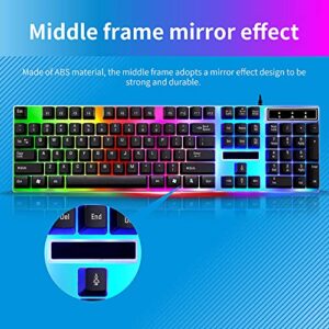 MuYiYi11 Receiver 2Pcs/Set G21B Office Mouse Backlight Wired USB Mechanical Gaming Keyboard Mouse for Office Office Mouse for Home Computer Peripherals