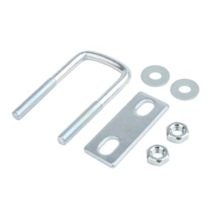 10 Pack Square U-Bolts 1-3/8 inch Inner Width, Galvanized Steel Square Trailer U-Bolts, Square Bend U-Bolts, U Clamps, Adjustable Length: 1-3/8-2-3/8 inch(35-60mm)