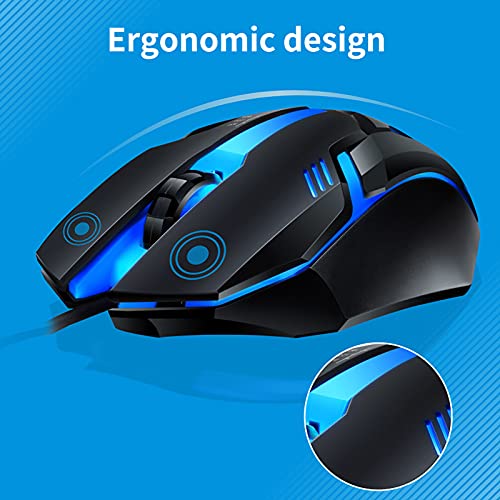 MuYiYi11 Receiver 2Pcs/Set G21B Office Mouse Backlight Wired USB Mechanical Gaming Keyboard Mouse for Office Office Mouse for Home Computer Peripherals