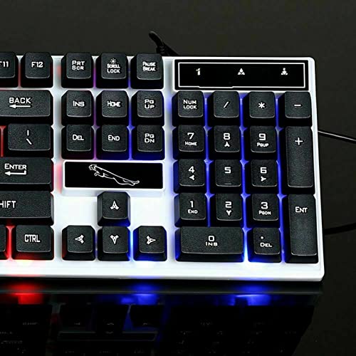 MuYiYi11 Keyboard 1 Set G21 Wired Keyboard Sensitive Plug Play Backlight 1600 Mouse for Computer Gaming Keyboard for E-Sports Computer Peripherals