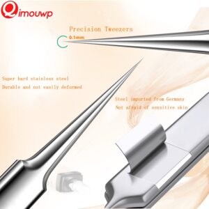 16 PCS Pimple Popper Tool Kit, Blackhead Remover Tools, Acne Extractor Tool, Cyst Removal Tool, Professional Stainless Steel Tweezers for Eyebrows Pimple Blemish Hair Removal, Tools for Beauty Salons