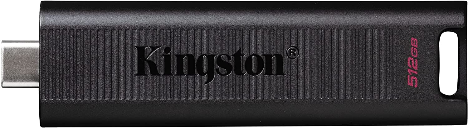 Kingston Flash Drive DataTraveler Max 512GB USB 3.2 High Speed 1000MB/s USB Type-C for Computer (DTMAX/512GB) Bundle with 1 Everything But Stromboli Lanyard