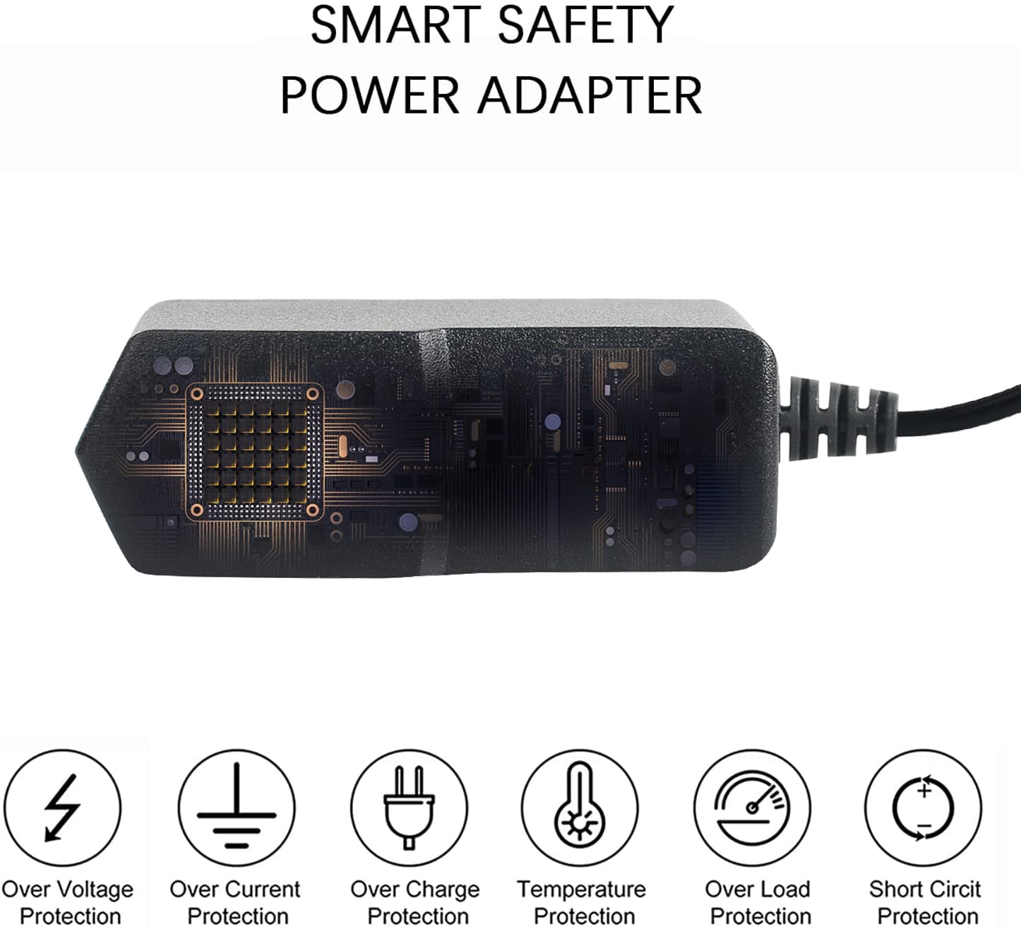 6V 2A AC/DC Adapter, Wall Charger, 5.5mm x 2.1mm & 2.5mm (Center Positive) DC Plug Compatible for 6 Volt 2A 1.5A 1A 800mA 700mA 600mA 500mA 300mA 100mA~2000mA Equipment Power Supply Cable Cord