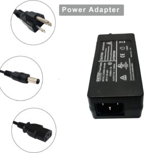 [UL Listed] SOLTECH 12V 5A 60W CCTV Security Camera Power Supply AC DC Adapter with 8-Way Power Splitter Compatible with Samsung Wisenet Lorex, Night Owl, Defender Q-See Swann