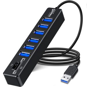 vienon usb 3.0 hub with 4 usb ports usb extender usb splitter for macbook pro 2018/2017 and more