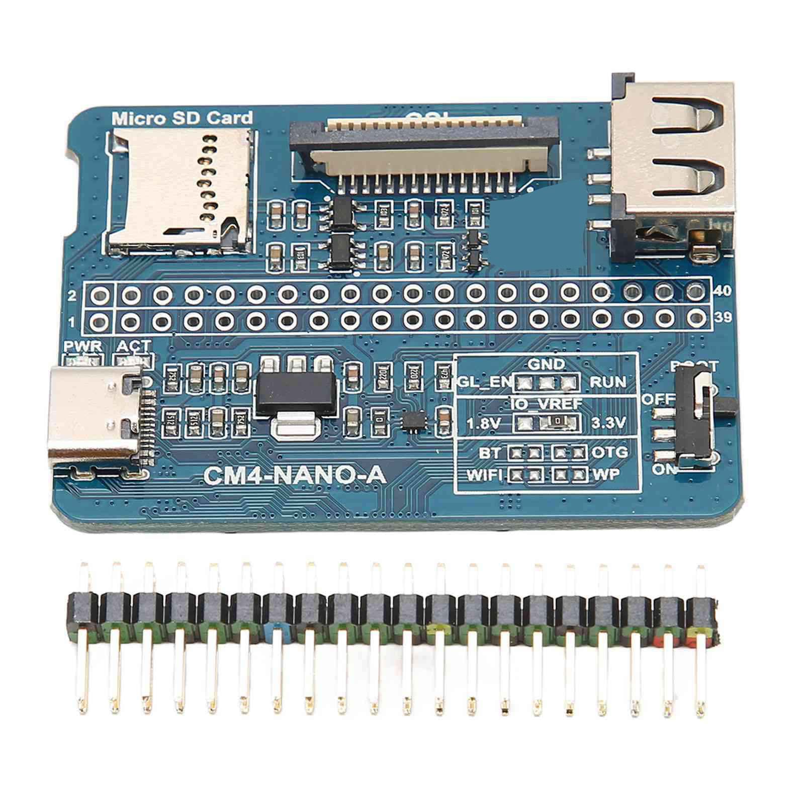 Mini Base Board for Raspberry Pi Compute Module 4, Cm4 B to B Connector Quad Core Cm4 Ultra Mini Expansion Board for Web Application Development