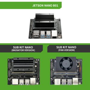 youyeetoo Jetson Nano Developer Kit, Onboard 16GB EMMC,Support SD Card SSD Extensions for AI Machine Learning(Fan Cooling)