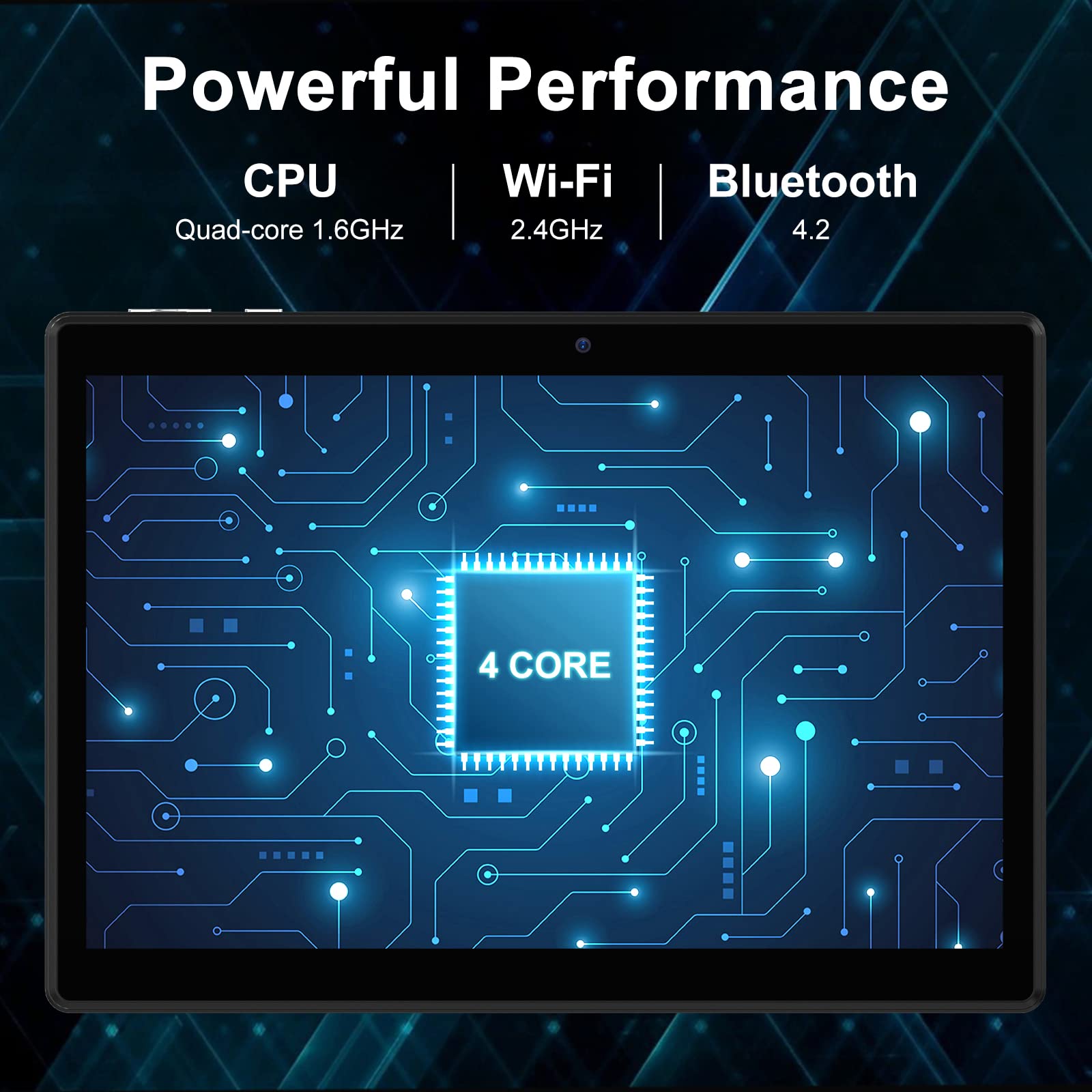 EEW Tablet 10 Inch Android 10.0 with HD Touchscreen 6000mAh Battery WiFi Bluetooth 32GB Storage (Expanded to 128GB)