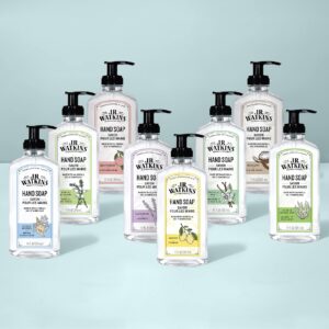 J.R. Watkins Gel Hand Soap Refill, Moisturizing Hand Wash, All Natural, Alcohol-Free, Cruelty-Free, USA Made, Lemon, 34 Fl Oz, 3 Pack