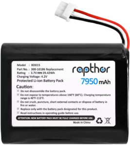 rapthor 7950mah replacement battery 300-10186 for adt command smart security panel 3.6v / 3.7v / 4.2v 29.42wh