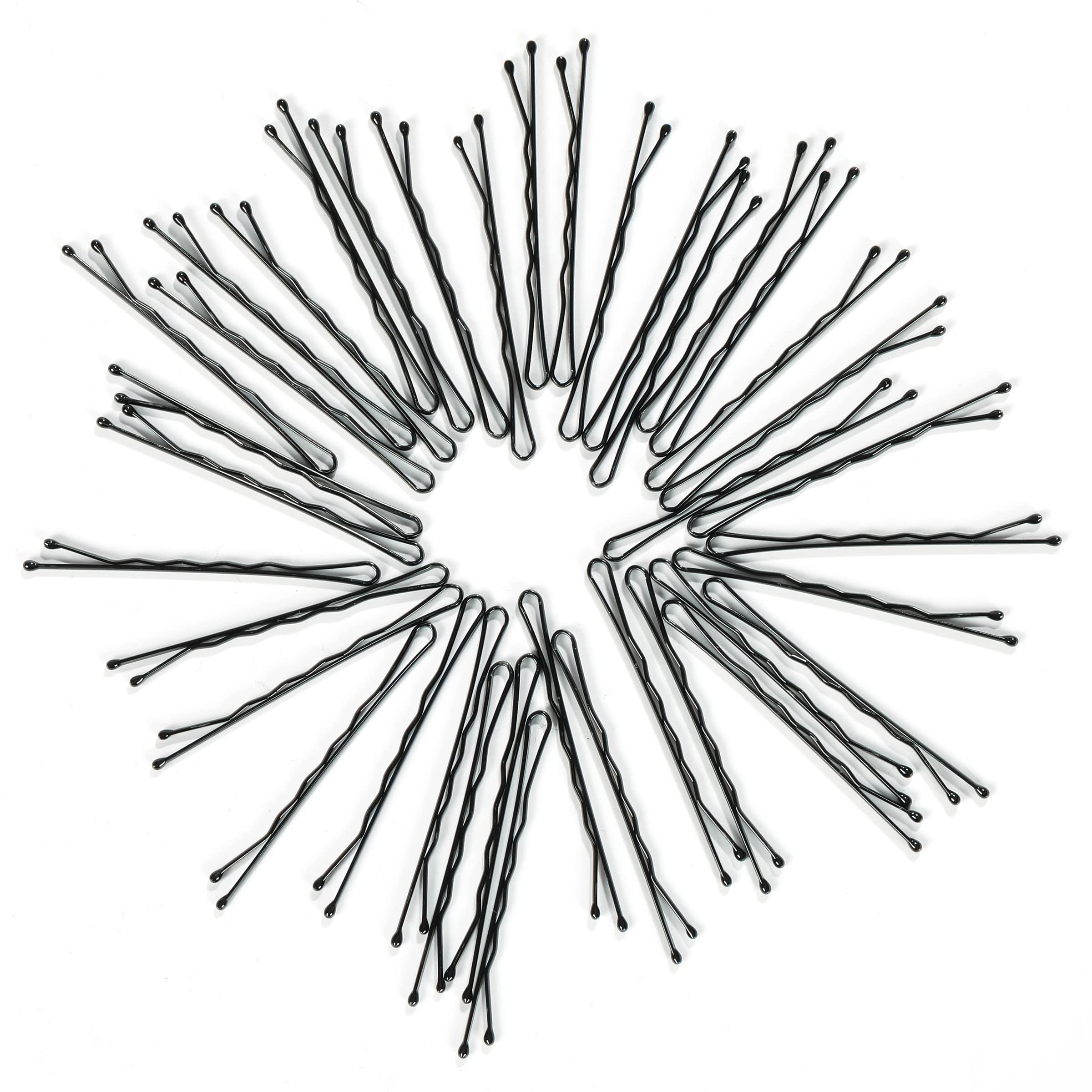 Bobby Pins,300 Pcs Black Hair Pins for Women Lady Girls Kids,Premium Wave Hairpins for All Hair Types(Black,2.2 Inch)