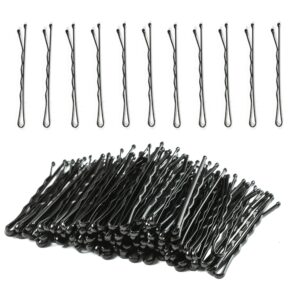 bobby pins,300 pcs black hair pins for women lady girls kids,premium wave hairpins for all hair types(black,2.2 inch)