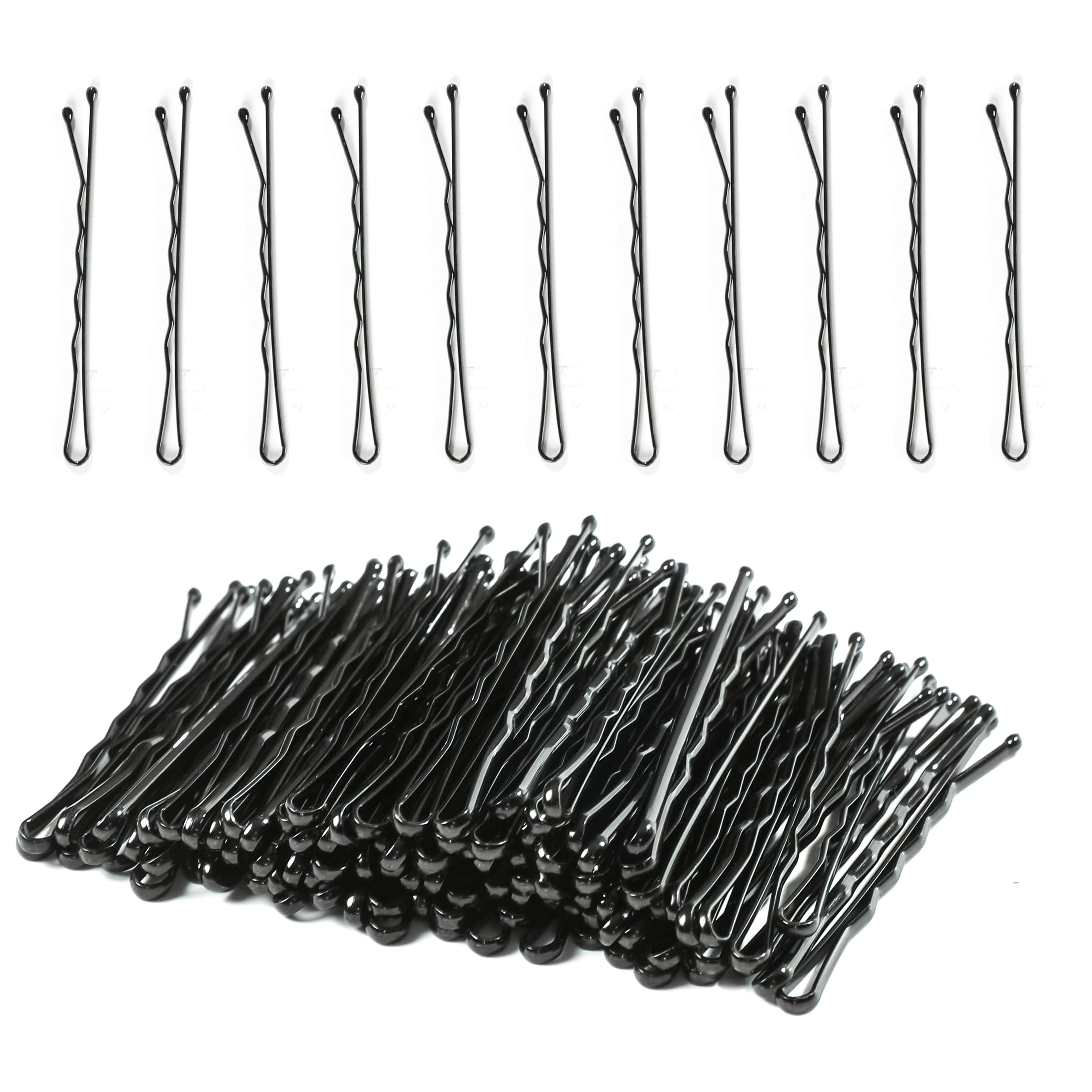 Bobby Pins,300 Pcs Black Hair Pins for Women Lady Girls Kids,Premium Wave Hairpins for All Hair Types(Black,2.2 Inch)