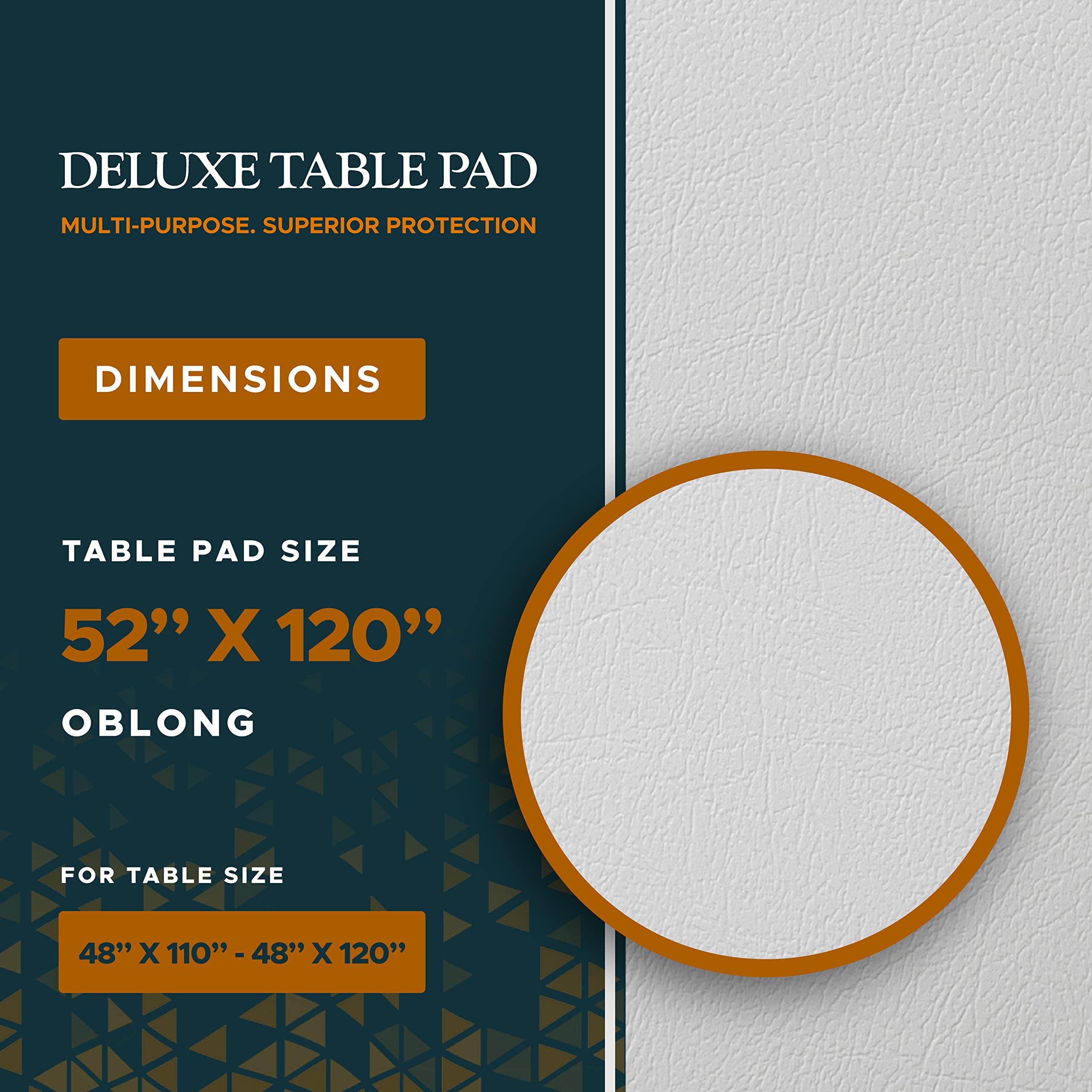 Table Armor Deluxe Table Pad Superior Protection Extra Durable Waterproof (120" x 52")