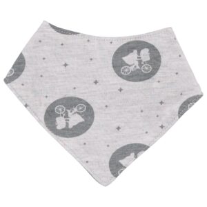 Happy Threads E.T. the Extra-Terrestrial Boys Infant Short Sleeve One Piece Bodysuit Jogging Pants and Bandana Scarf Bib (Grey/Multi, 3-6 Months)