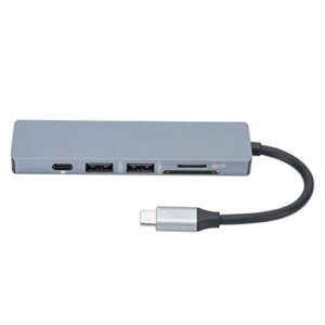 type‑c docking station adapter, type‑c hub adapter, 11x3x1cm for mouse key trans‑flash card computer accessory hard disk u disk travel use memory card