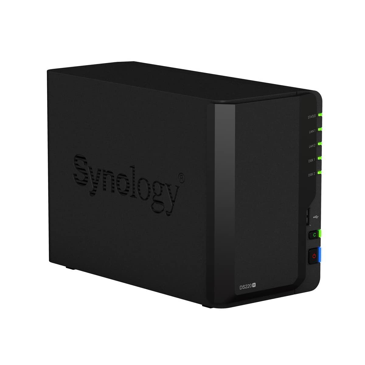 Synology DiskStation DS220+ NAS Server for Business with Celeron CPU, 6GB Memory, 4TB HDD Storage, DSM Operating System