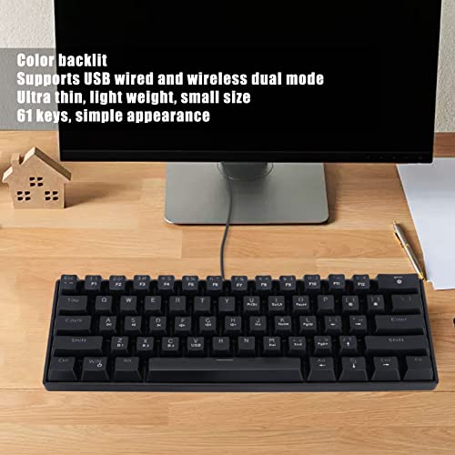 01 02 015 Mechanical Keyboard, Ultra Thin Gaming Keyboards Color Backlit for Universal Computers