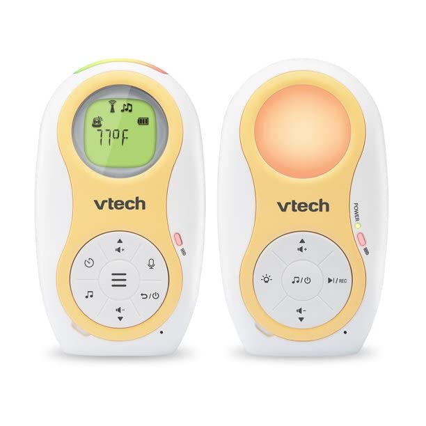 VTech DM1215 Enhanced Range Digital Audio Monitor with Dual Unit Rechargable Battery & Night Light (Renewed)