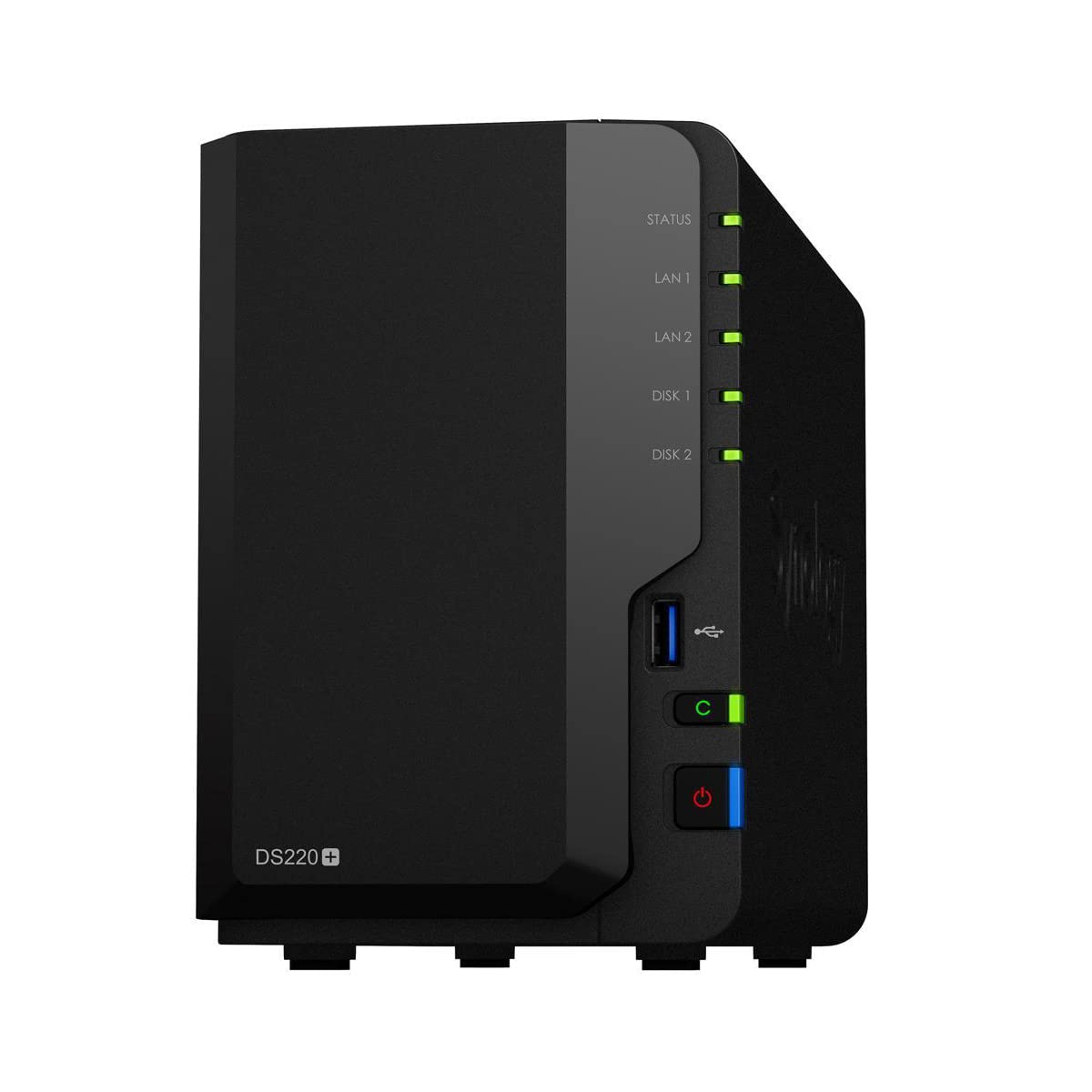 Synology DiskStation DS220+ NAS Server for Business with Celeron CPU, 6GB Memory, 4TB HDD Storage, DSM Operating System