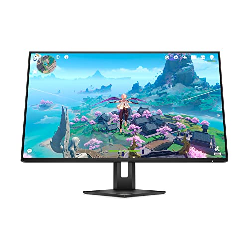 OMEN 27u 4K Gaming Monitor, 4K UHD Display (3840 x 2160), IPS panel, 99% sRGB, 95% DCI-P3, 16:9, AMD FreeSync Premium Pro Technology, 27u (2022),Black