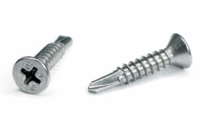 410 stainless 10 x 1 1/2" flat phillips head self-tapping self-drilling tek screw 1lb convenient packaging (100 pcs)