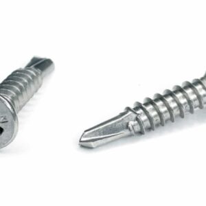 410 Stainless 10 X 1 1/2" Flat Phillips Head Self-Tapping Self-Drilling TEK Screw 1LB Convenient Packaging (100 PCS)