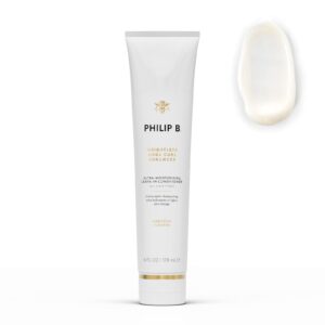 philip b. weightless mega curl enhancer ultra-moisturizing leave-in conditioner, 6 oz - repairs dry strands, tames frizz, magnolia flower scented