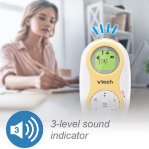 VTech DM1215 Enhanced Range Digital Audio Monitor with Dual Unit Rechargable Battery & Night Light (Renewed)