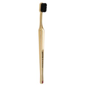 paro limited edition 24k gold plated amica toothbrush - a touch of luxury!! the perfect bristles now with style!