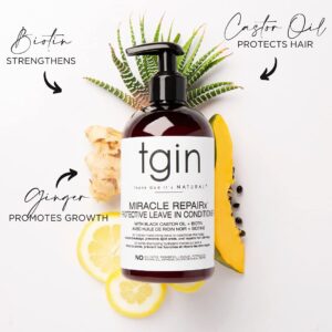 tgin The Growth Package: MRx Strengthening Shampoo and Conditioner, MRx Protective Leave In Conditioner, MRx Anti-Breakage Serum - Gift Set - For Damaged Hair - Repair - Protect - Restore