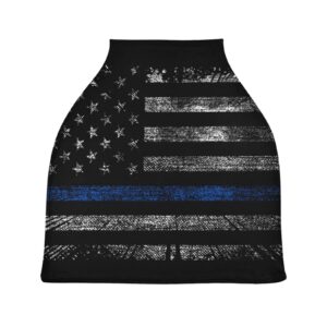 Nursing Cover Breastfeeding Scarf Grunge USA Police - for Baby Car Seat Covers, Stroller Cover, Carseat Canopy(228rh8a)