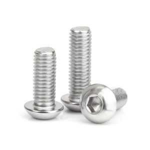 #10-32×3/4" button head socket cap screws, stainless steel 18-8 (304), allen hex button head screws,50pcs