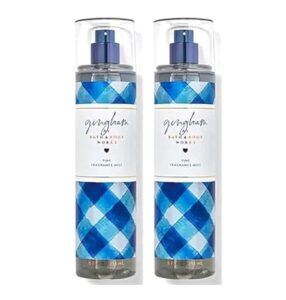 bath and body works fine fragrance mist - value pack lot of 2 (gingham)