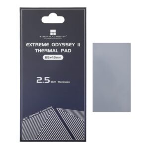 thermalright thermal pad 14.8 w/mk non conductive heat dissipation silicone pad for pc laptop heatsink cpu/gpu/led graphics card motherboard silicone grease multi-size pad (85x45x2.5mm)