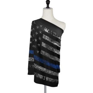 Nursing Cover Breastfeeding Scarf Grunge USA Police - for Baby Car Seat Covers, Stroller Cover, Carseat Canopy(228rh8a)