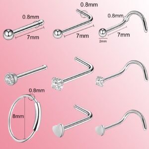 Nose Piercing Gun Kit - Canethy Disposable Nose Piercer Self Nose Pierce Kit with Nose Studs Portable Piercing Kit Household Body Piercing Kit Tools Piercing Supplies Piercing Kit