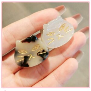 Cute Cat Hair Clips for Women - Mini Hair Clips and Claw Girl Side Clips (4pcs)