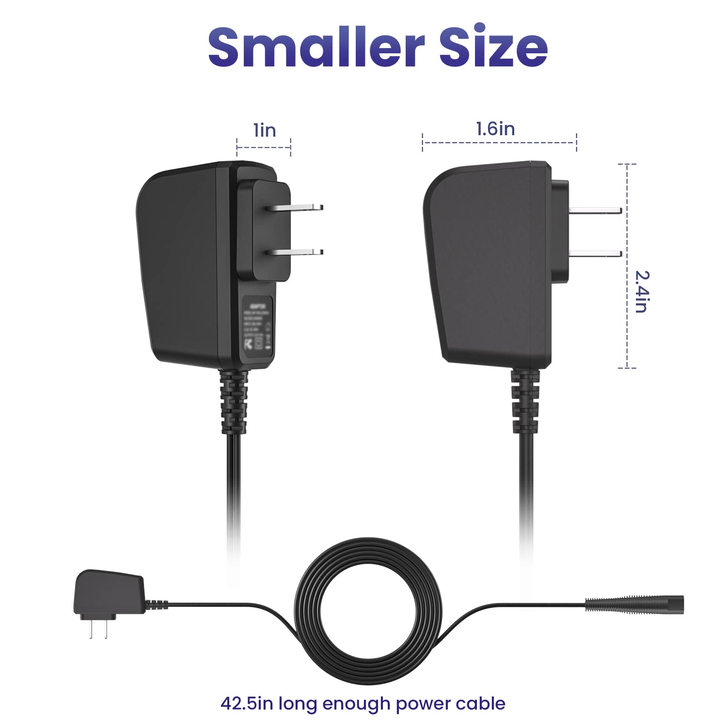 For Braun Shaver Charger,12V Power Cord for Braun Series 7 9 3 5 1 XT5 Electric Razor 3040s 340s 9385cc 370 720 760cc 790cc 720s-4 7865cc 9090cc 9330s 5018s 7020s 9095cc 3350cc-4 390cc