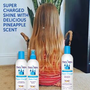 Fairy Tales Tangle Tamer Super Charge - Detangling Shampoo and Static-Free Spray for Kids - Free from Paraben, Sulfate, Gluten & Nut - 12 oz (2Pack)