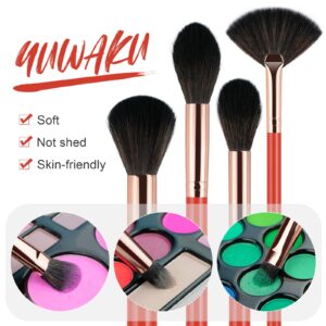 Makeup Brushes Set Professional from an Array of Eyeshadow Foundation Brushes to a Concealer Brush to Eyelash and Blusher Brushes 12 Pcs Make up Brush Kit -the Makeup World is Truly Your Oyster.