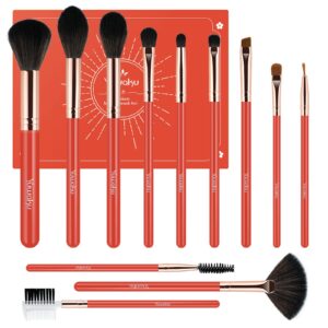 makeup brushes set professional from an array of eyeshadow foundation brushes to a concealer brush to eyelash and blusher brushes 12 pcs make up brush kit -the makeup world is truly your oyster.