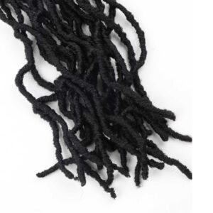 6 Packs 36 Inch Faux Locs Crochet Hair Pre looped Crochet Goddess Loc Hair Braids Soft Locs Crochet Hair for Black Women (36 Inch (Pack of 6), 1B#)