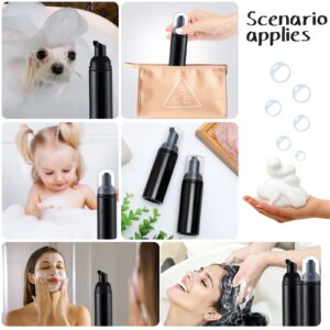 E ELAINFIA 30 PCS 60ml/2oz Portable Mini Foam Bottles - Small Spray Bottle Reusable Travel Spray Bottle Leakproof Foam Pump Bottle Easy To Carry Suitable For Shampoo Shower Gel Cosmetics