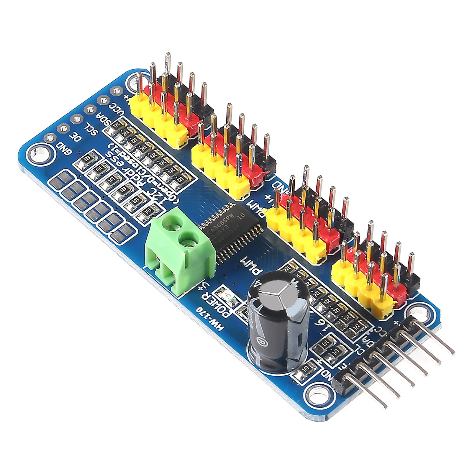 AITIAO 3Pcs PCA9685 16 Channel 12-Bit PWM Servo Motor Driver IIC Interface Module PCA9685 Controller Module for Robot Raspberry pi