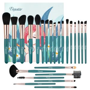 makeup brushes set professional - make up brush set 24pcs foundation eyebrow blush concealer face powder eye shadows eyeliner highlight brush kit