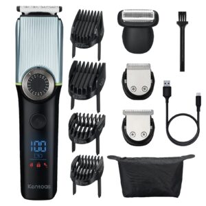 hair trimmer for men, women and kids, rechargeable hair clippers beard grooming kit, waterproof bikini trimmer body trimmer, beard trimmer for men with led digital display